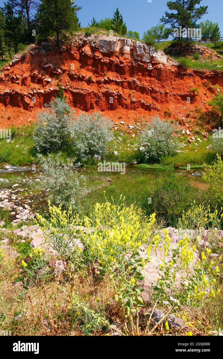 Fall River, Hot Springs, South Dakota Stock Photo - Alamy