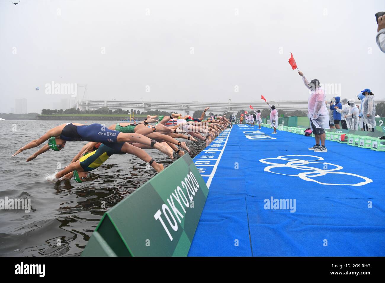 Tokyo, Japan. Credit: Matsuo. 27th July, 2021. General view Triathlon ...