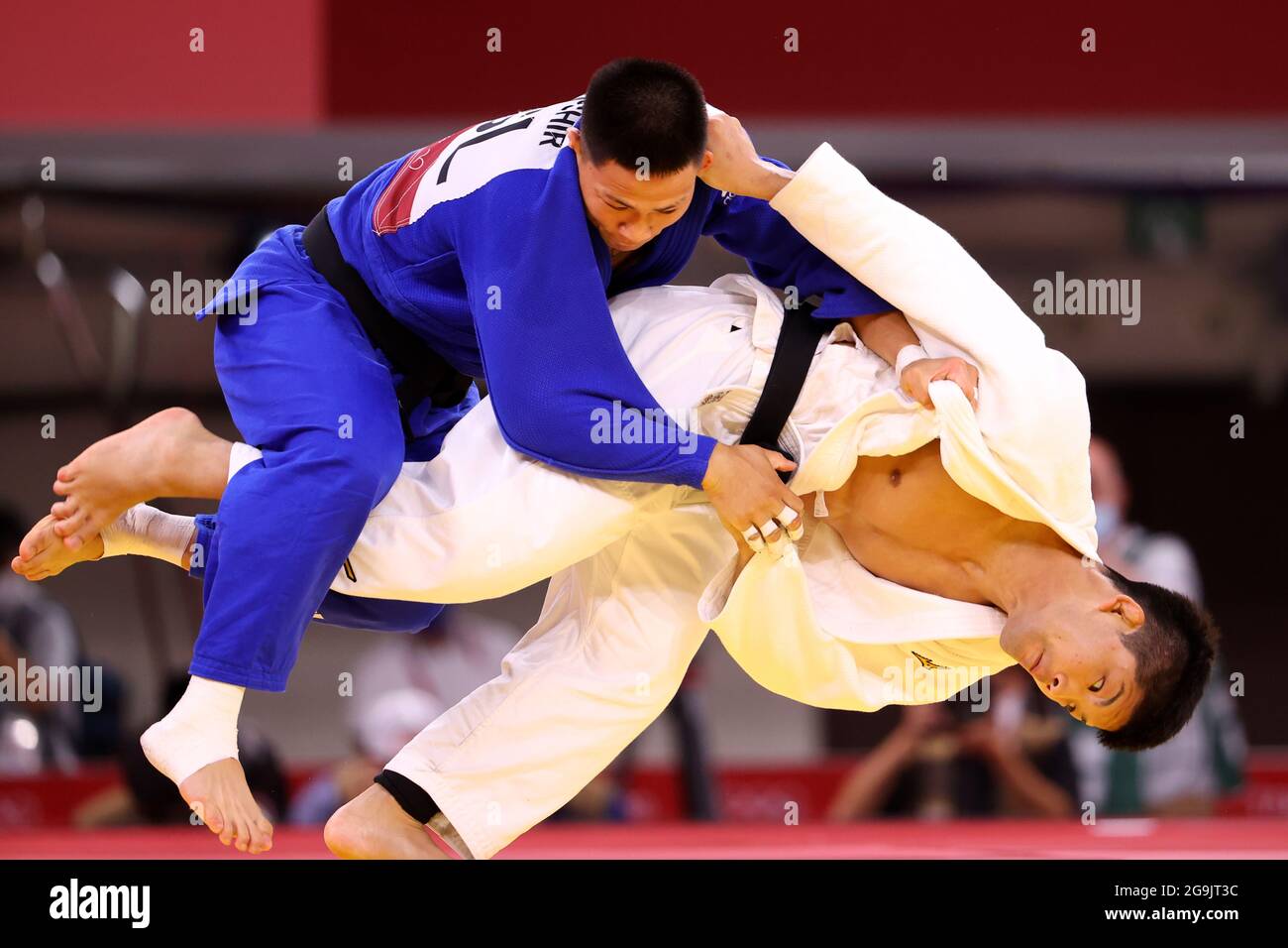 Tokyo, Japan. 26th July, 2021. (L to R) Tsend-Ochir Tsogtbaatar (MGL ...