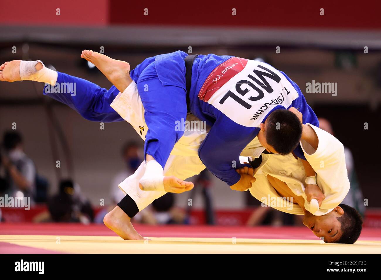 Tokyo, Japan. 26th July, 2021. (L to R) Tsend-Ochir Tsogtbaatar (MGL ...