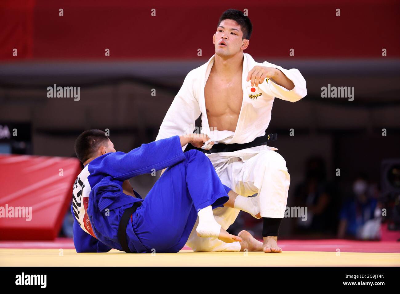 Tokyo, Japan. 26th July, 2021. (L to R) Tsend-Ochir Tsogtbaatar (MGL ...