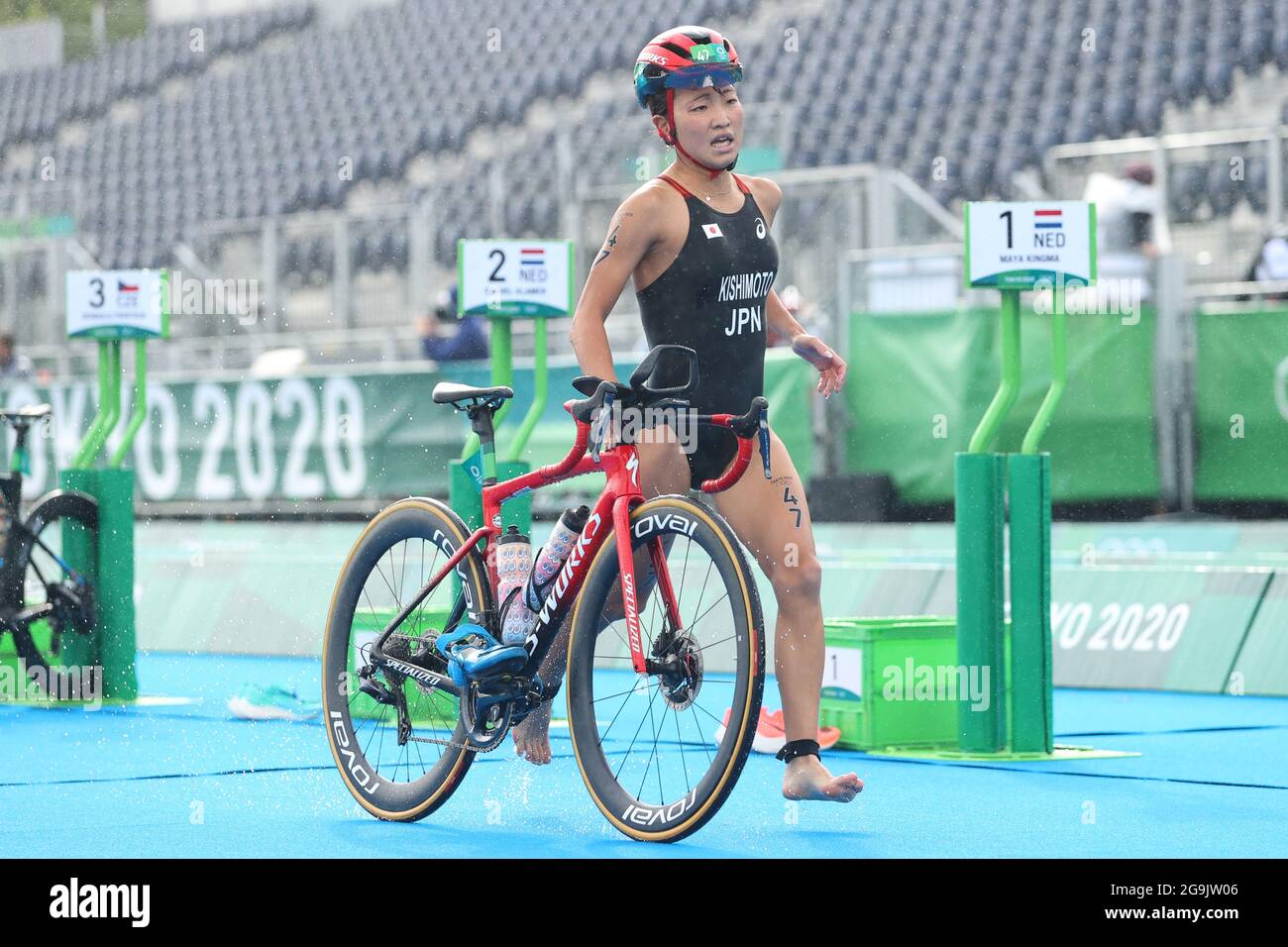 Tokyo, Japan. 27th July, 2021. Niina Kishimoto (JPN) Triathlon : Women ...