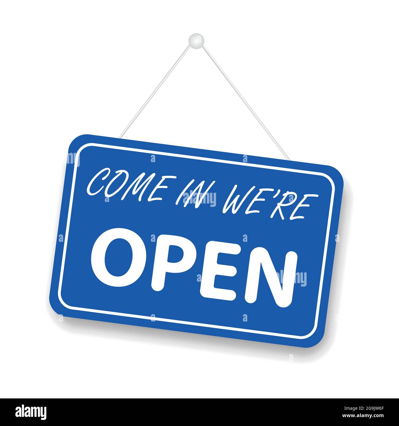 Come in we are open sign vector for graphic design, logo, web site ...