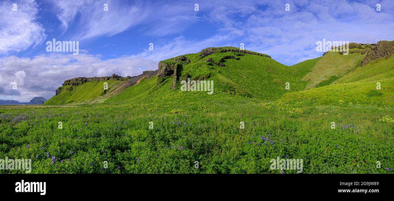 Mount Hjoerleifshoefdi (Viking Tomb), Myrdalur, Suourland, Iceland ...
