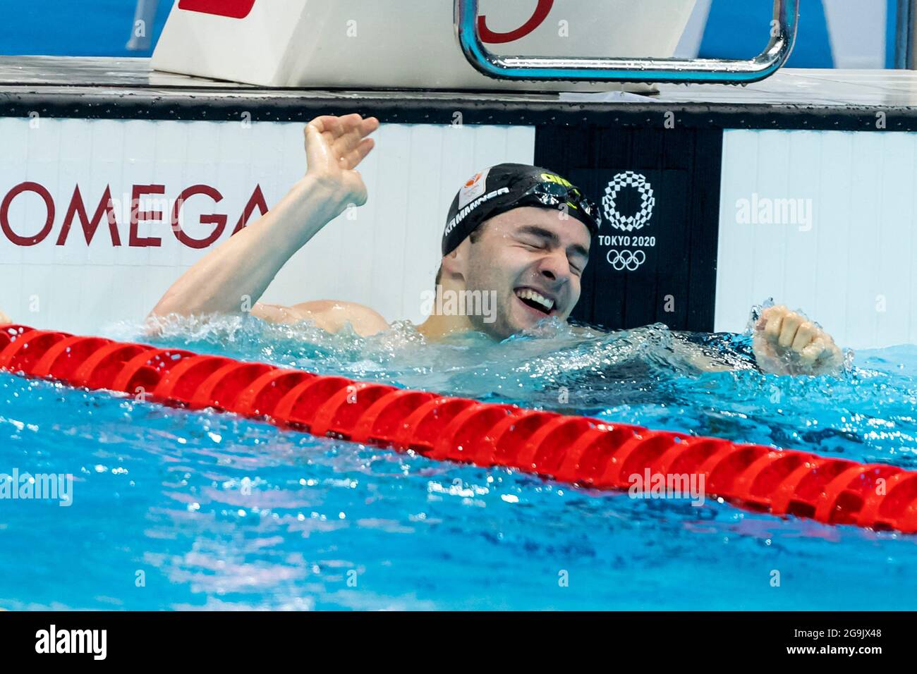 TOKYO, JAPAN - JULY 26: Arno Kamminga of Netherlands celebrates after ...
