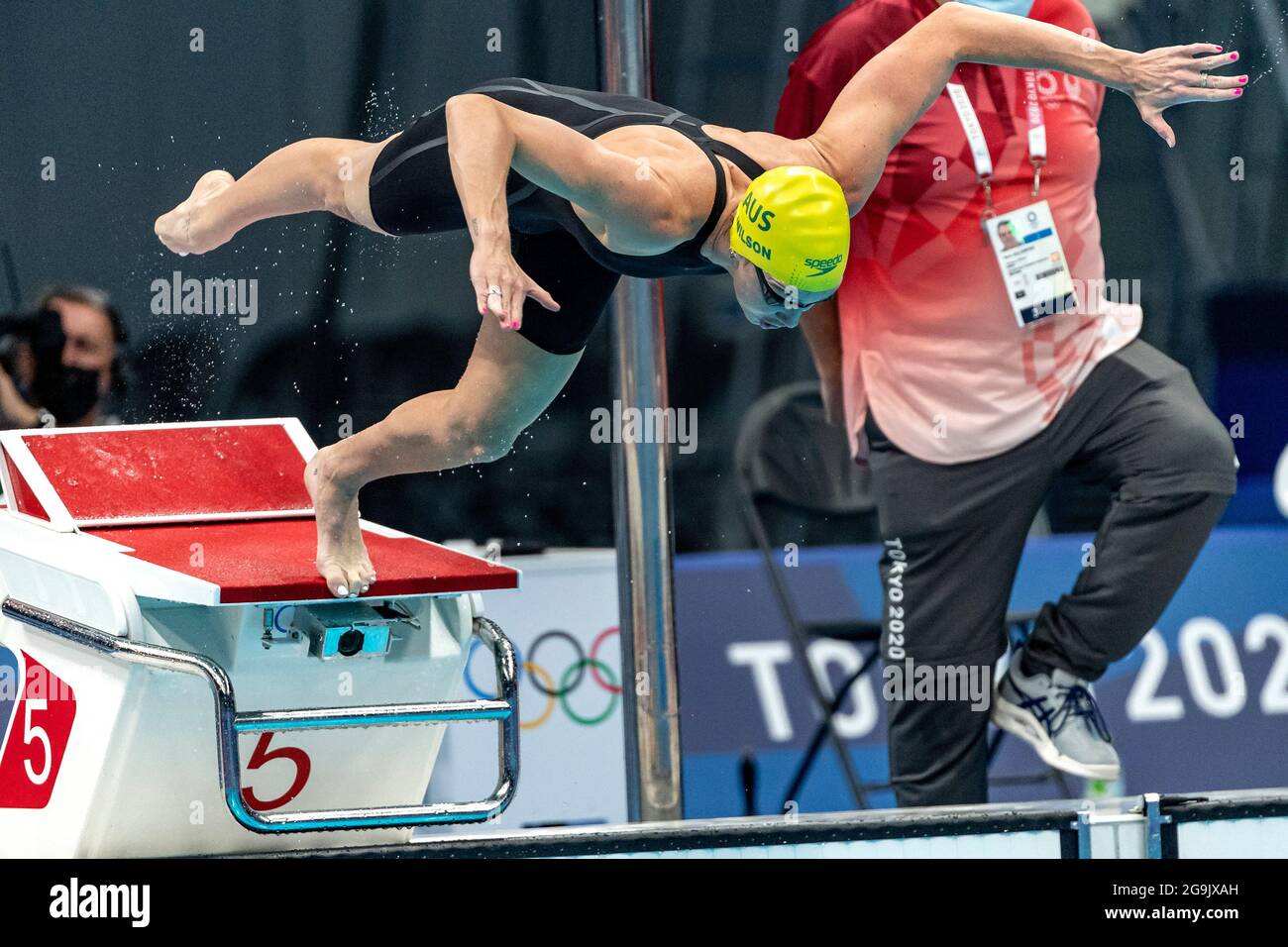 TOKYO, JAPAN - JULY 26: Madison Wilson of Australia competing in the ...