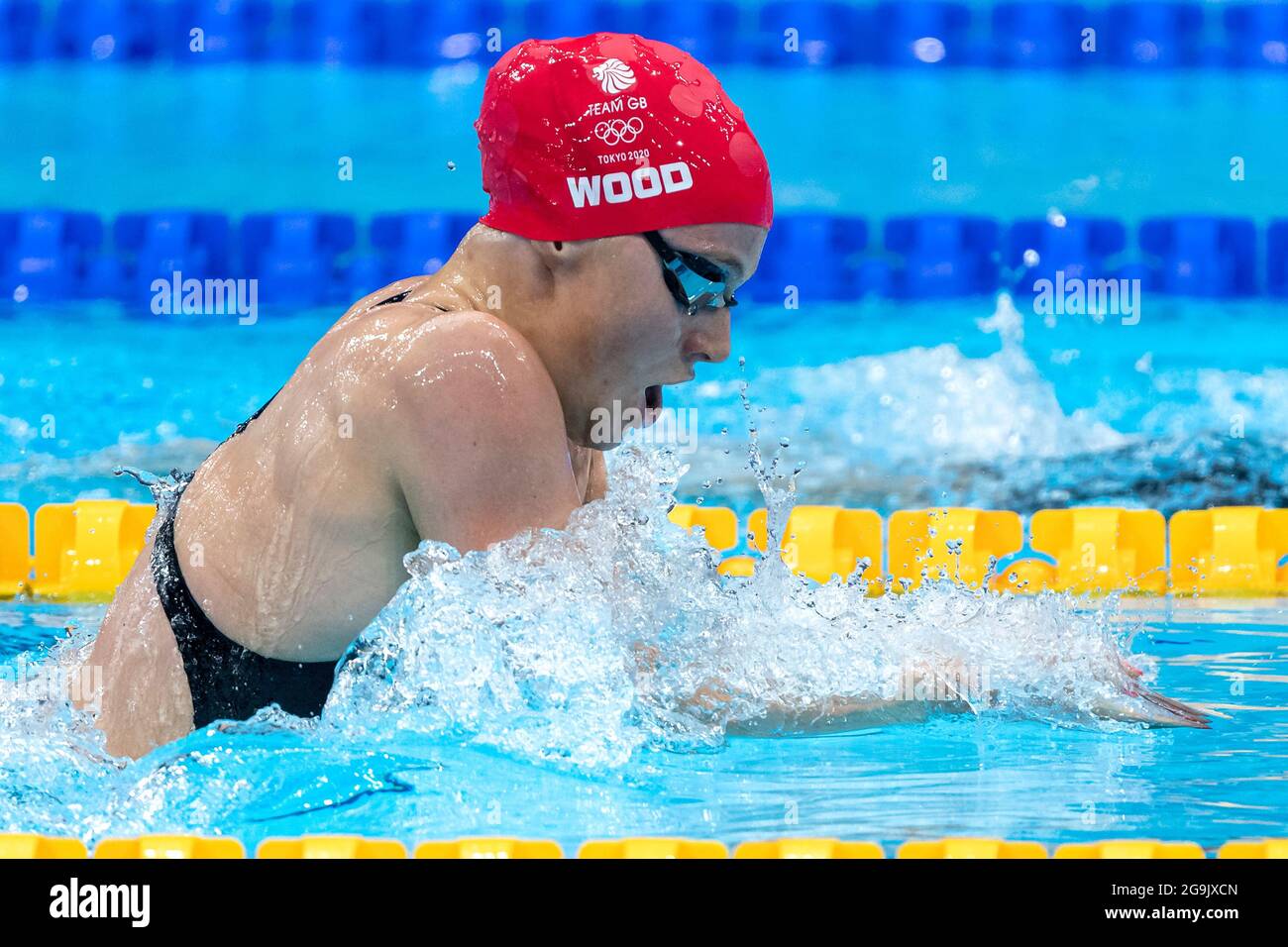 TOKYO, JAPAN - JULY 26: Abbie Wood of Great Britain competing in the ...