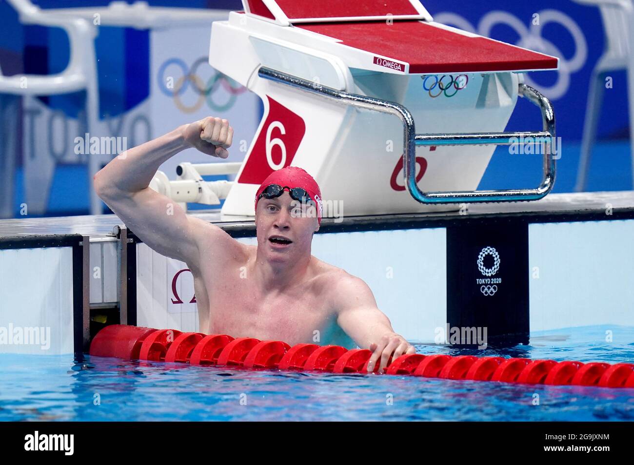 Great Britain's Tom Dean celebrates after winning the Men's 200m ...