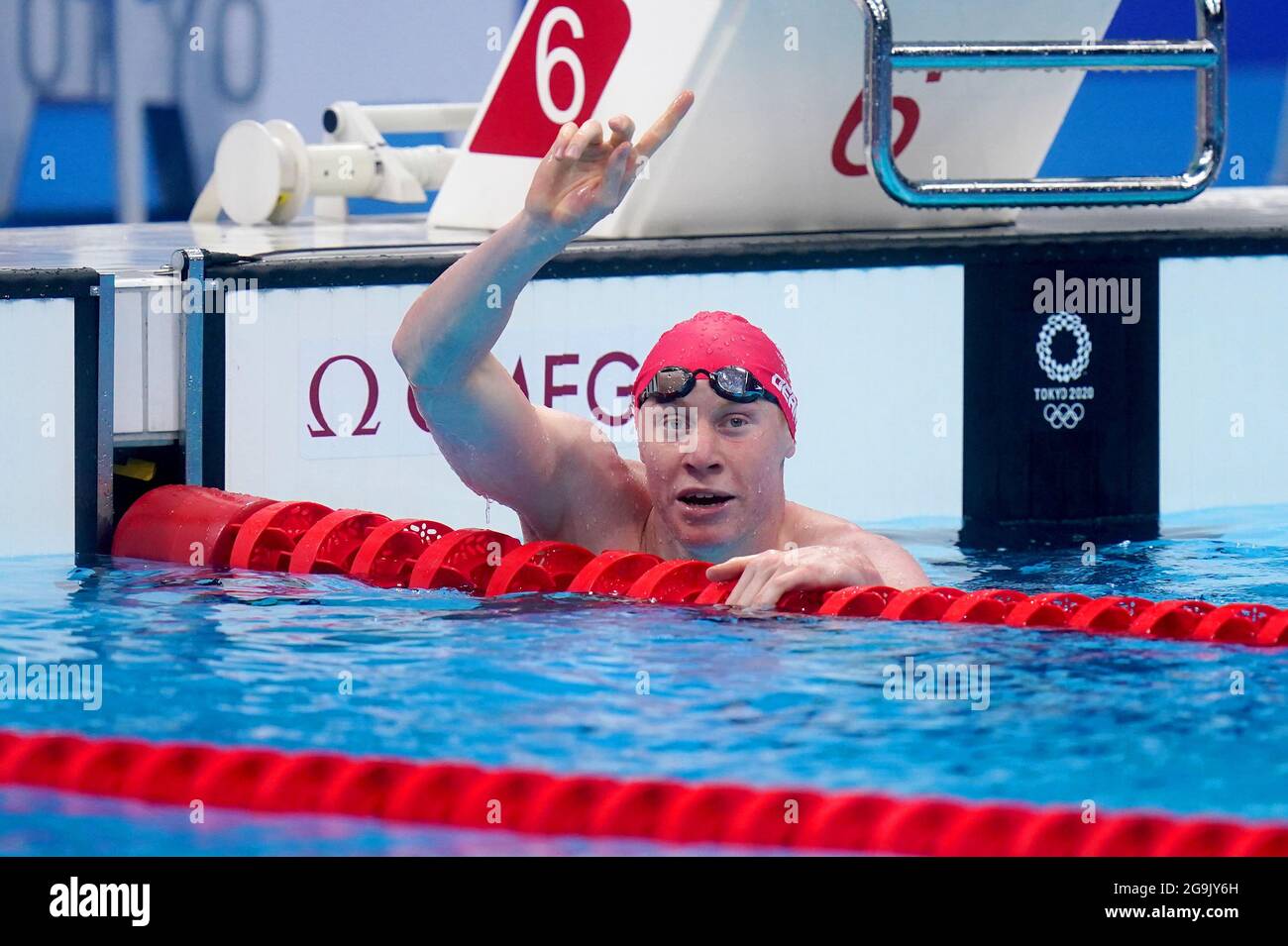 Great Britain's Tom Dean celebrates after winning the Men's 200m ...