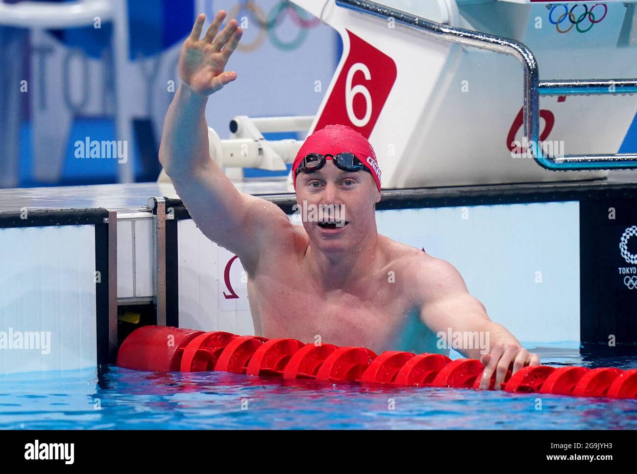 Great Britain's Tom Dean celebrates after winning the Men's 200m ...