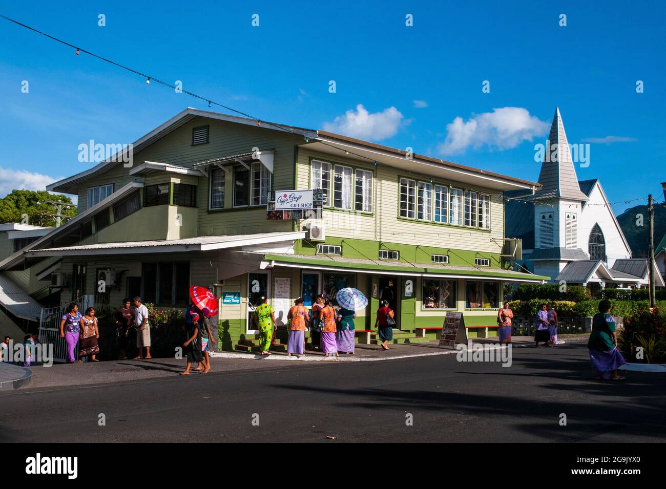 Downtown shopping in Apia, Samoa, South Pacific Stock Photo - Alamy