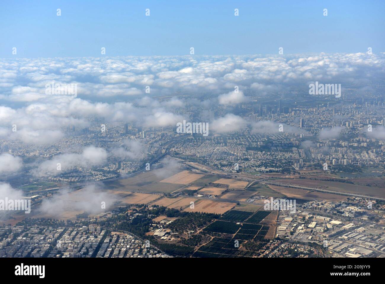 Aerial view of Gush Dan in Israel Stock Photo - Alamy