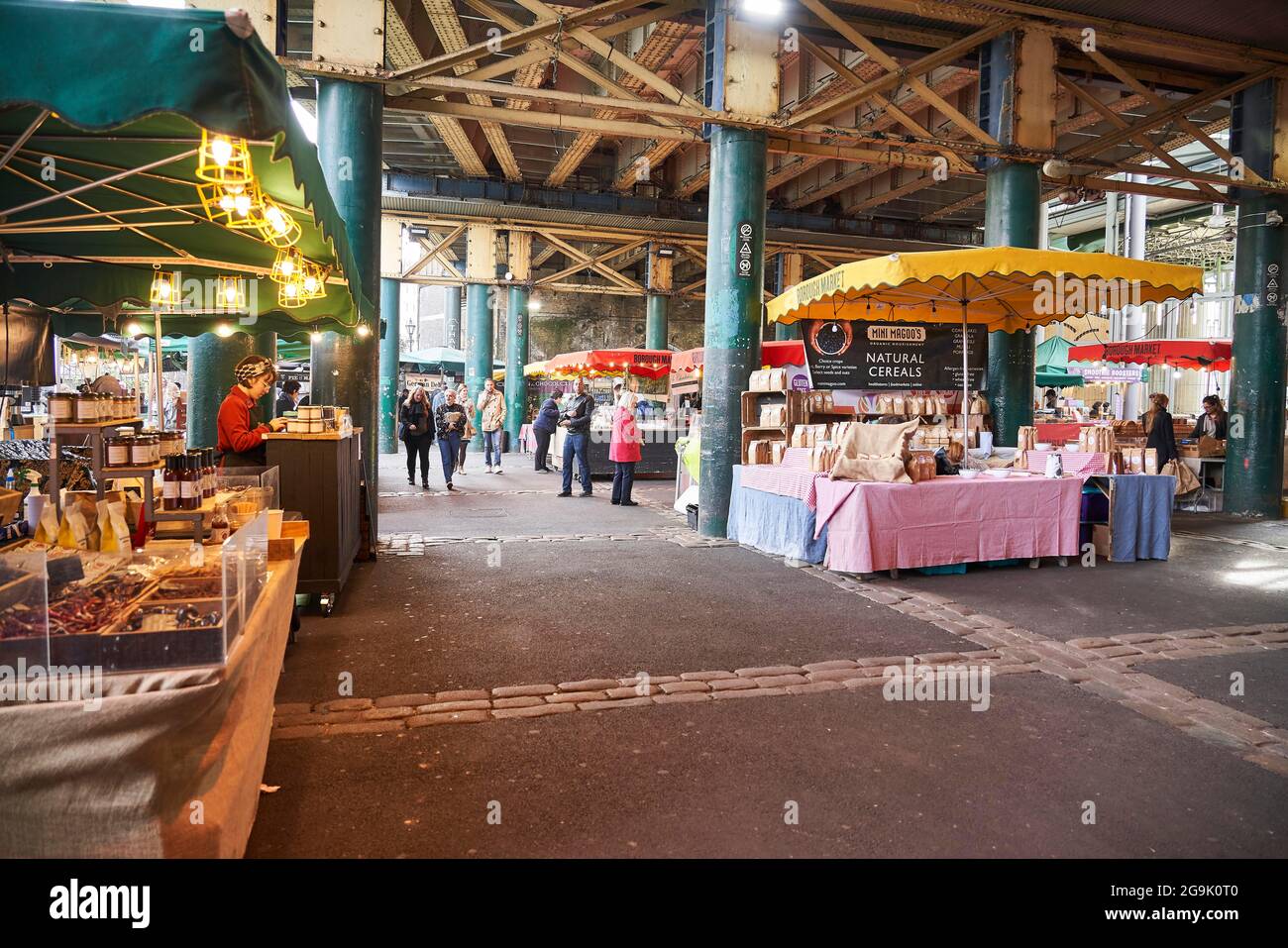 Market Stalls Borough Market, London, England, United Kingdom Stock ...