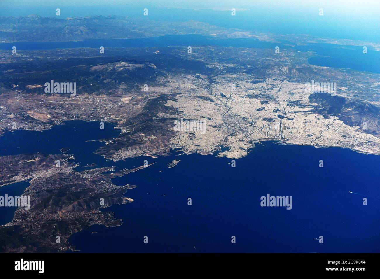Aerial view of the Athens metropolis in Greece Stock Photo - Alamy
