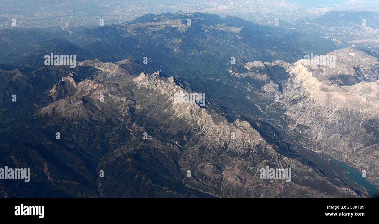Aerial view of the Mount Giona region in Greece Stock Photo - Alamy