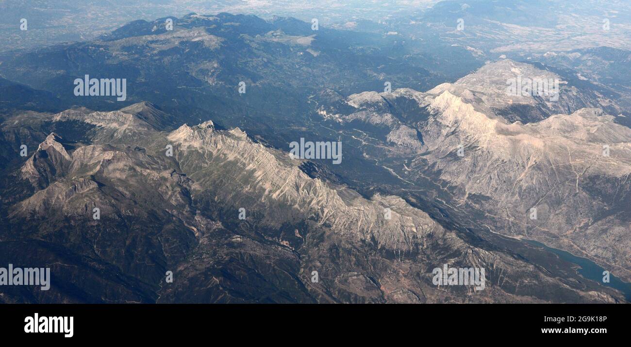 Aerial view of the Mount Giona region in Greece Stock Photo - Alamy