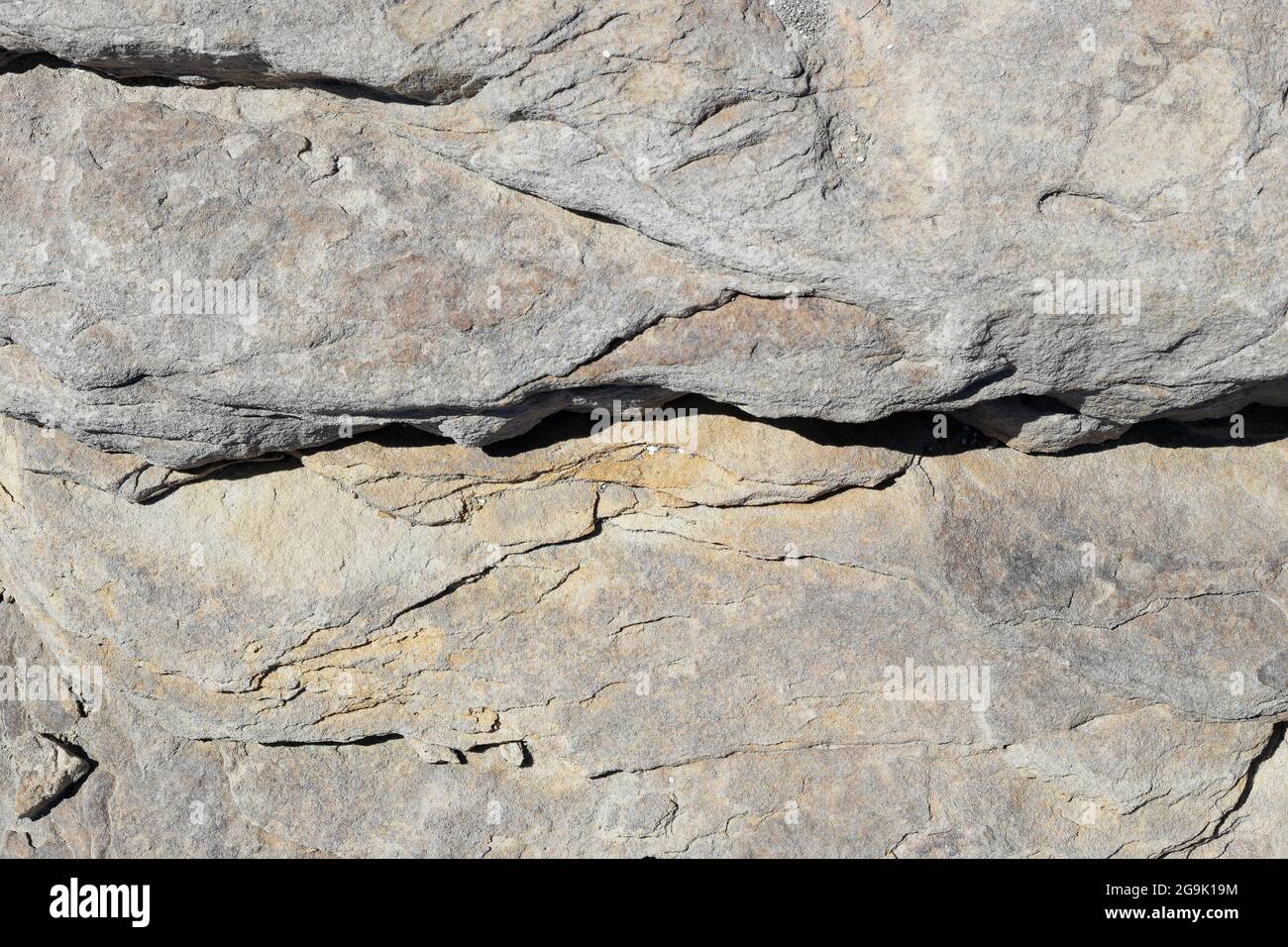 Stone pattern in a dry riverbed, Saint Lawrence River, Province of ...