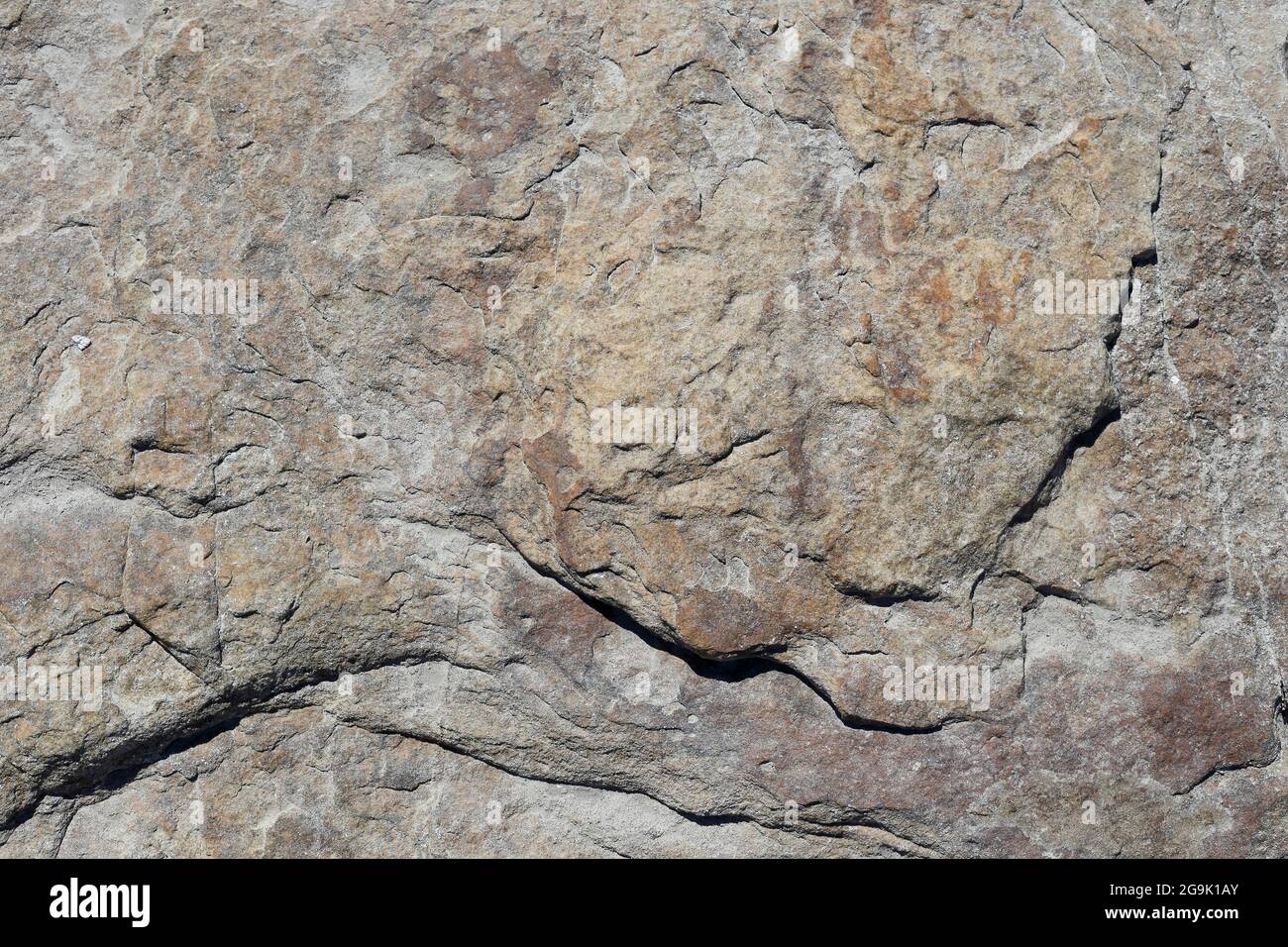 Stone pattern in a dry riverbed, Saint Lawrence River, Province of ...