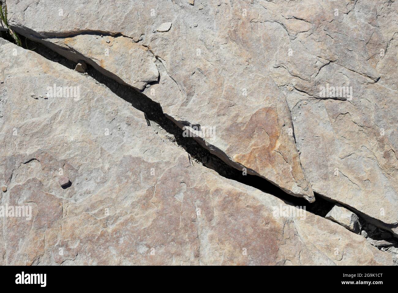 Stone pattern in a dry riverbed, Saint Lawrence River, Province of ...