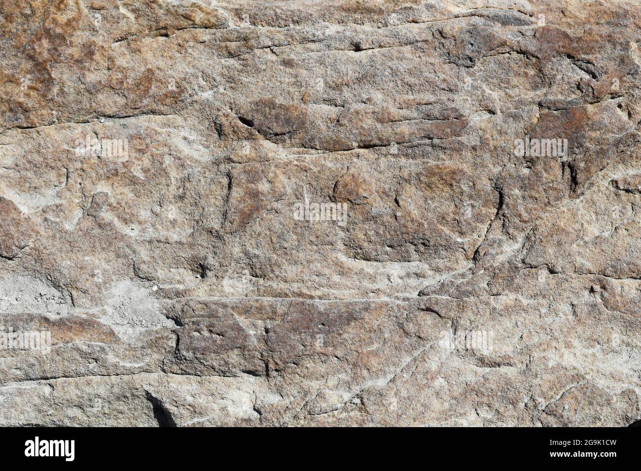 Stone pattern in a dry riverbed, Saint Lawrence River, Province of ...