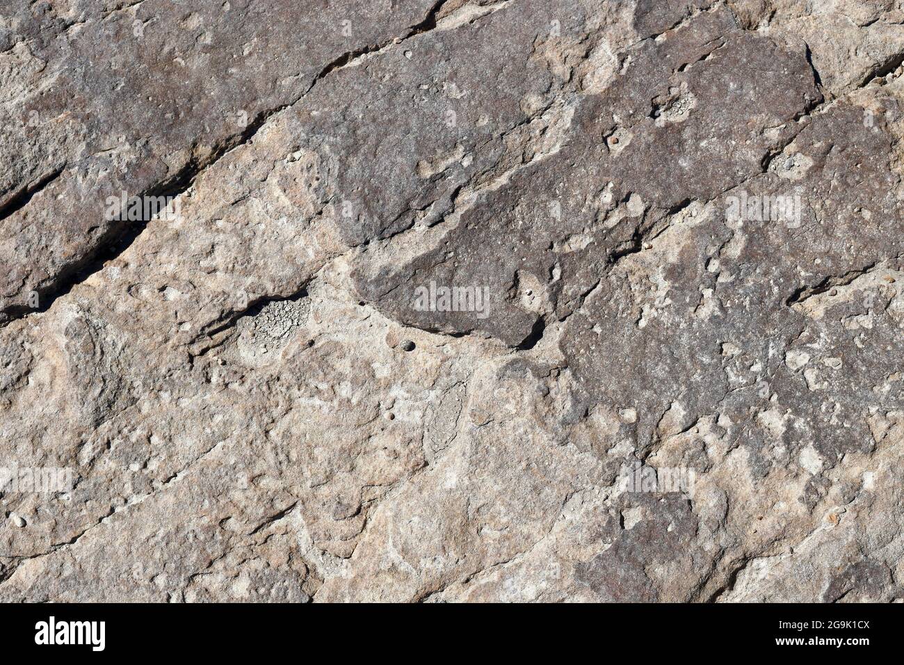Stone pattern in a dry riverbed, Saint Lawrence River, Province of ...