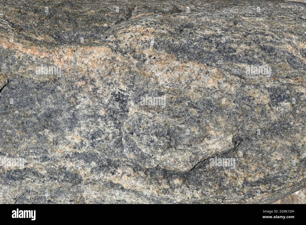 Stone pattern in a dry riverbed, Saint Lawrence River, Province of ...