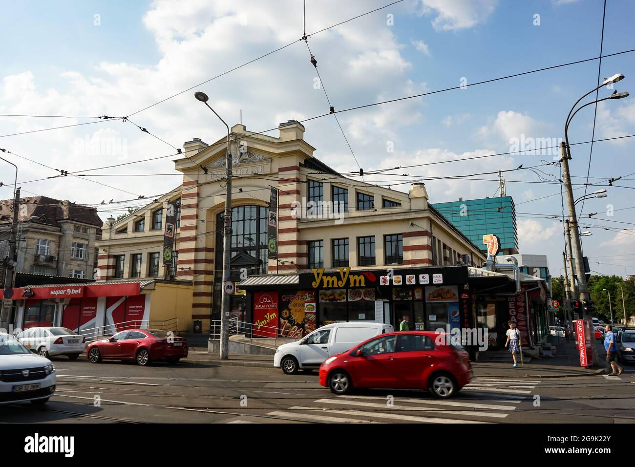 Bucharest, Romania - July 19, 2021: Traian Hall, historical building ...