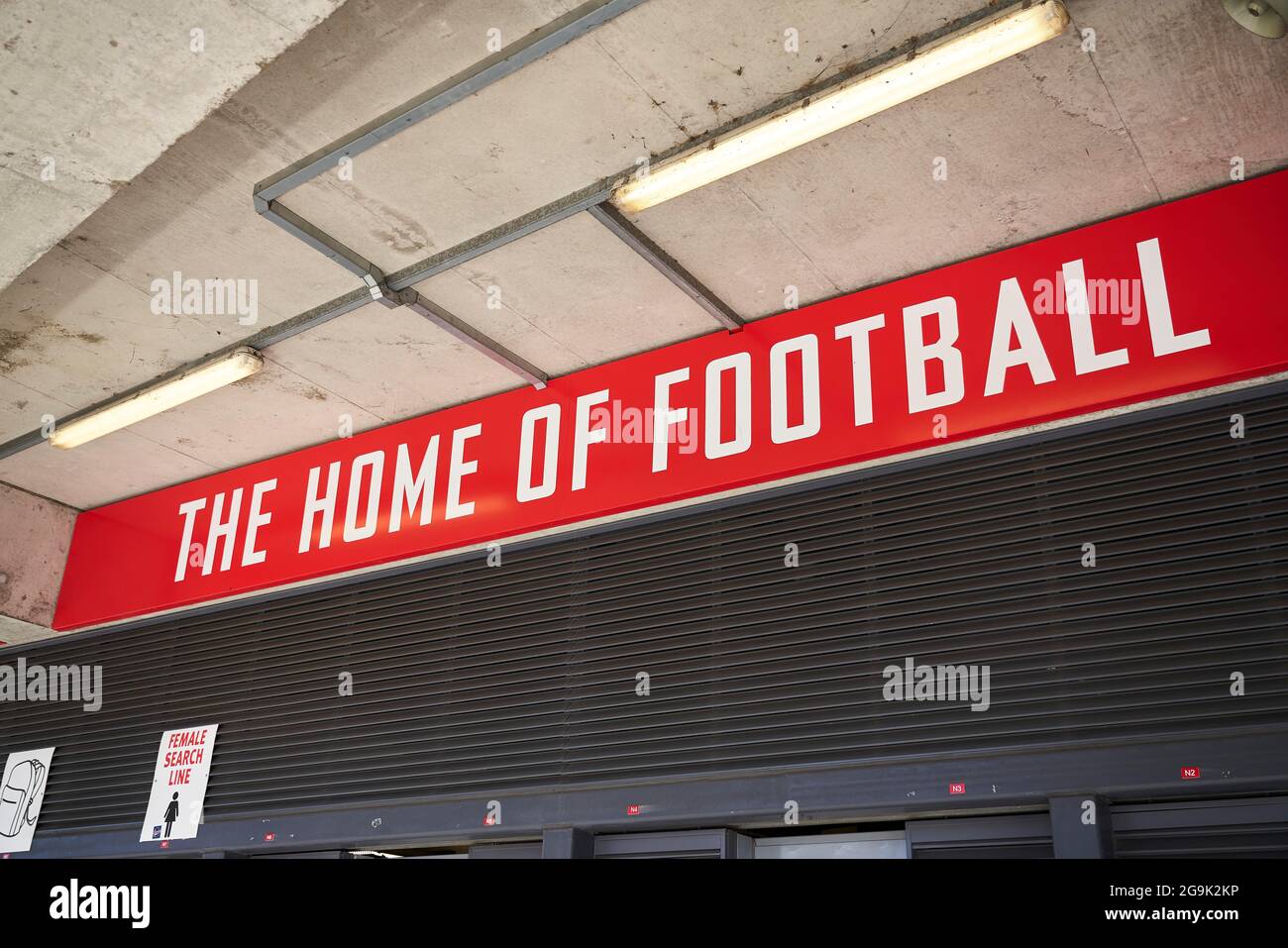 Arsenal Emirates Stadium, Home of the Football lettering, London ...