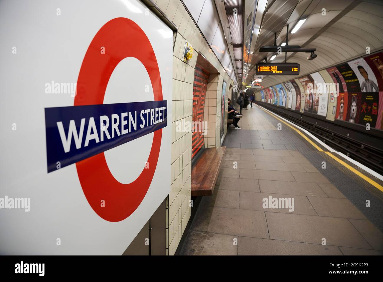 Sign Tube Station, Warren Street, London, England, United Kingdom Stock ...