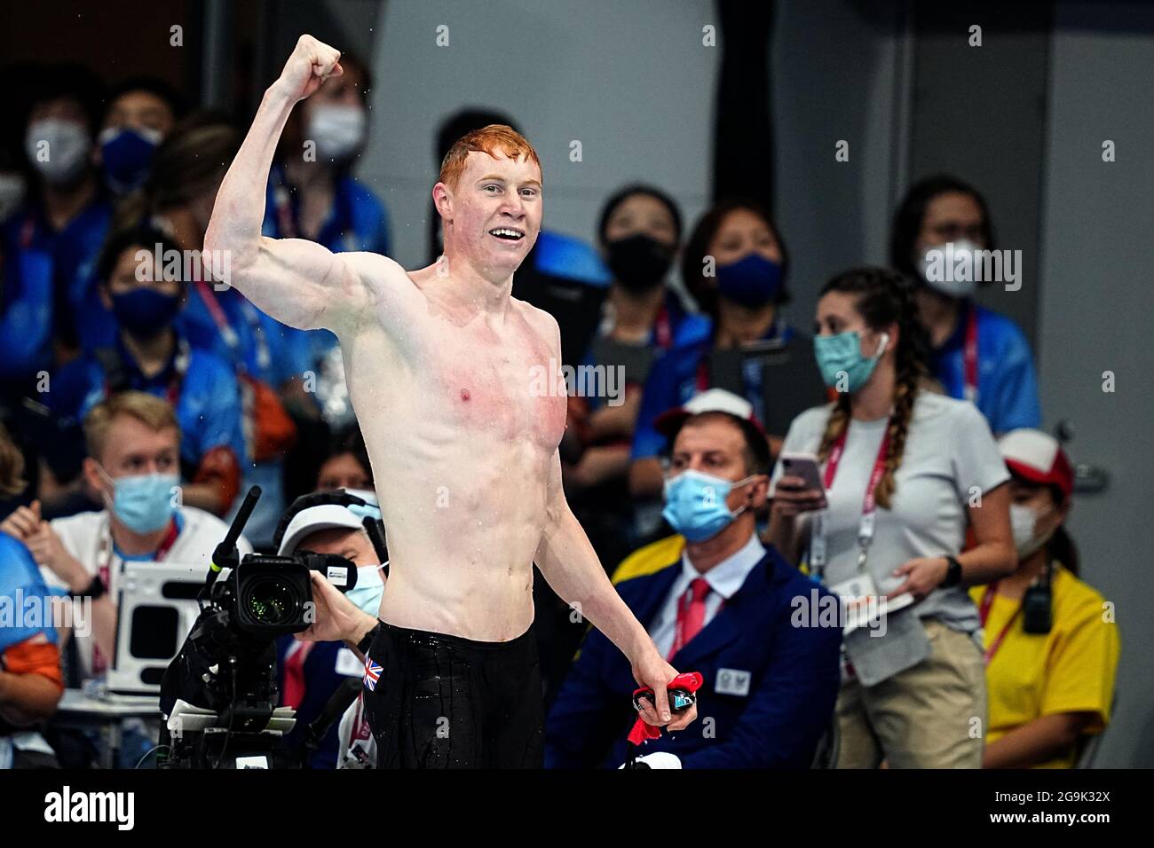 Tokio, Japan. 27th July, 2021. Swimming: Olympics, men, 200 m freestyle ...