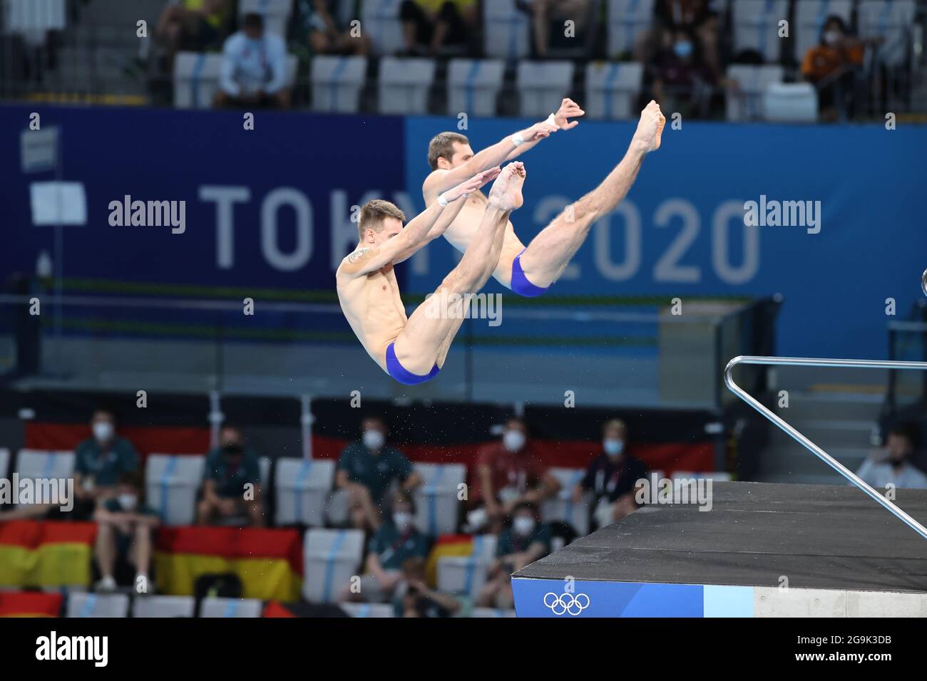 BONDAR Aleksandr, MINIBAEV Viktor (ROC), July 26, 2021. Diving - Men's ...