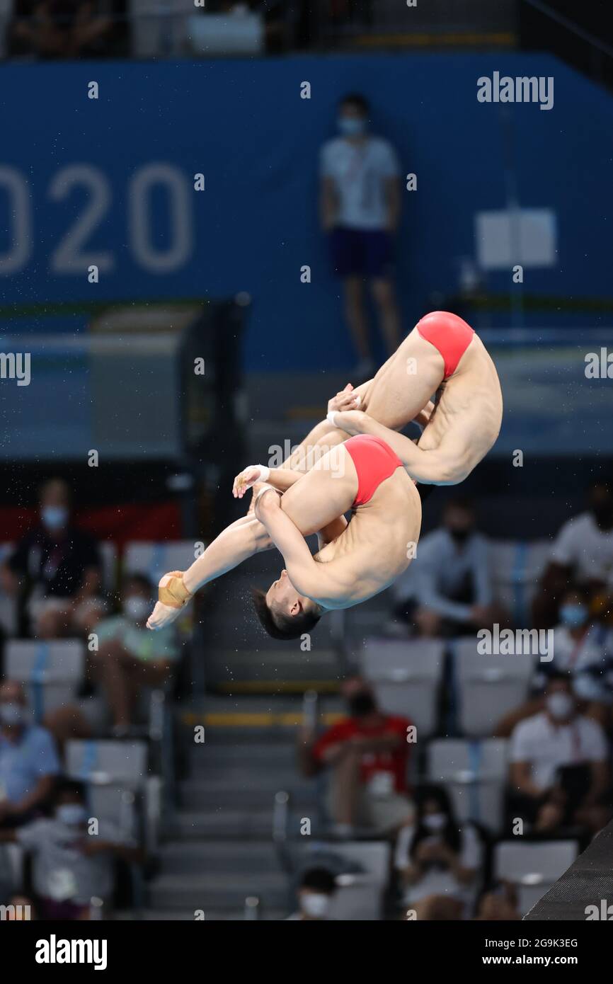 CAO Yuan, CHEN Aisen (CHN), July 26, 2021. Diving - Men's Synchronised ...