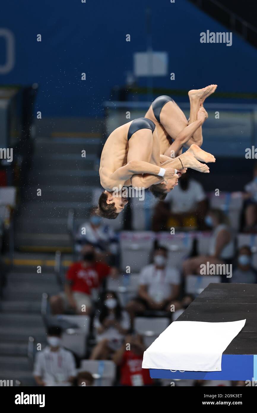 BALLEZA ISAIAS Jose, BERLIN REYES Kevin (MEX), July 26, 2021. Diving ...
