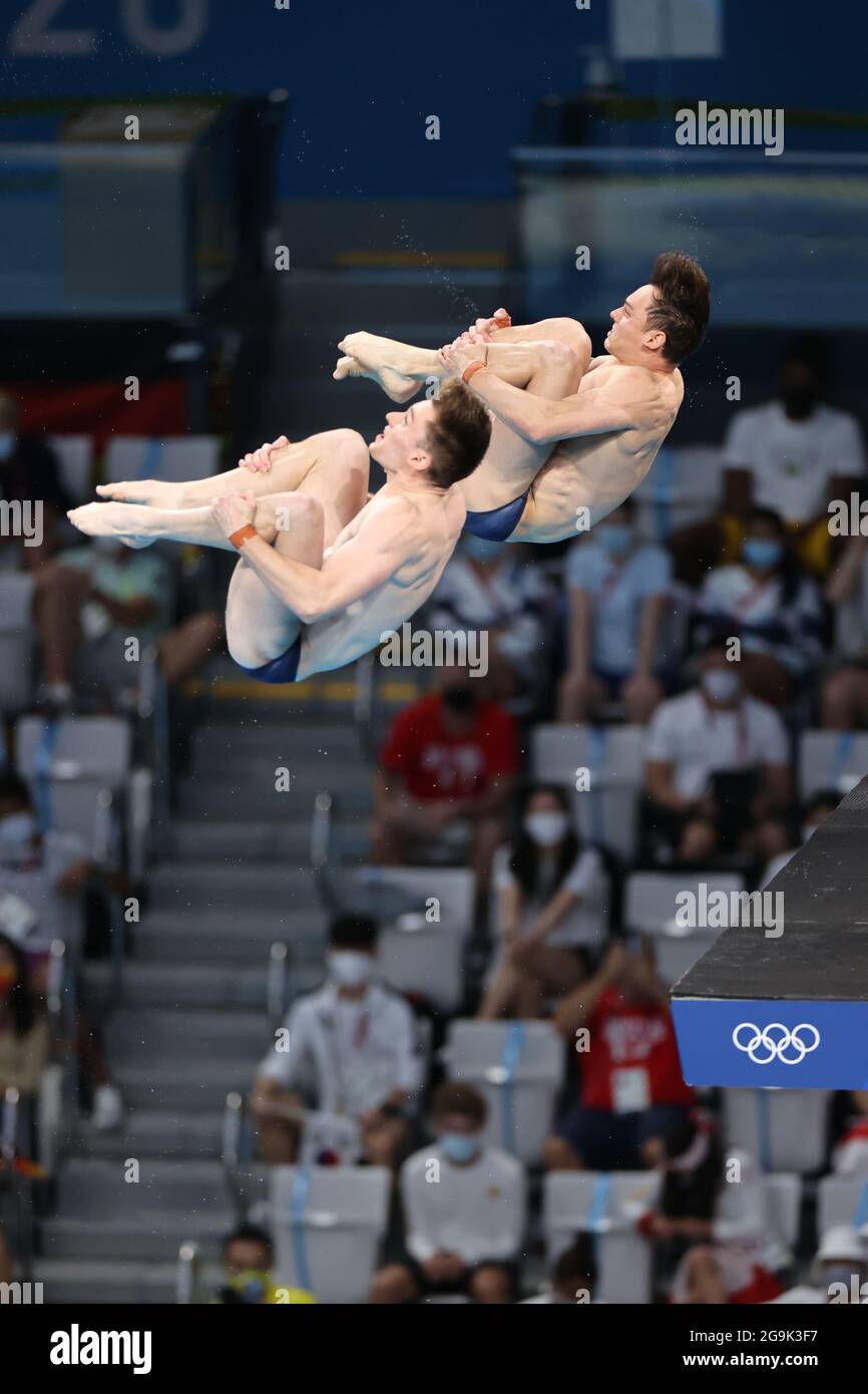 Thomas DALEY & Matty LEE (GBR), July 26, 2021. Diving - Men's ...