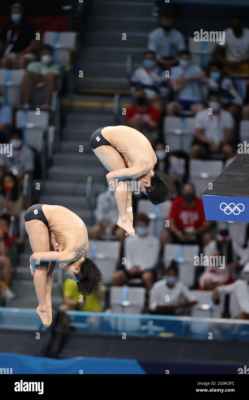 KIM Yeongnam, WOO Haram (KOR), July 26, 2021. Diving - Men's ...