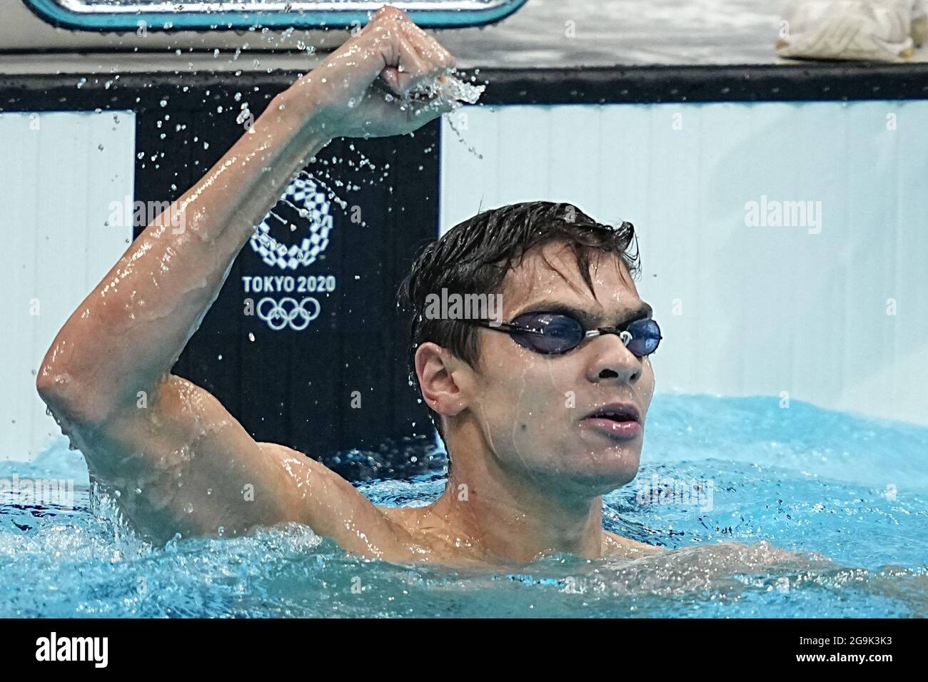 Men 100m backstroke final hi-res stock photography and images - Alamy