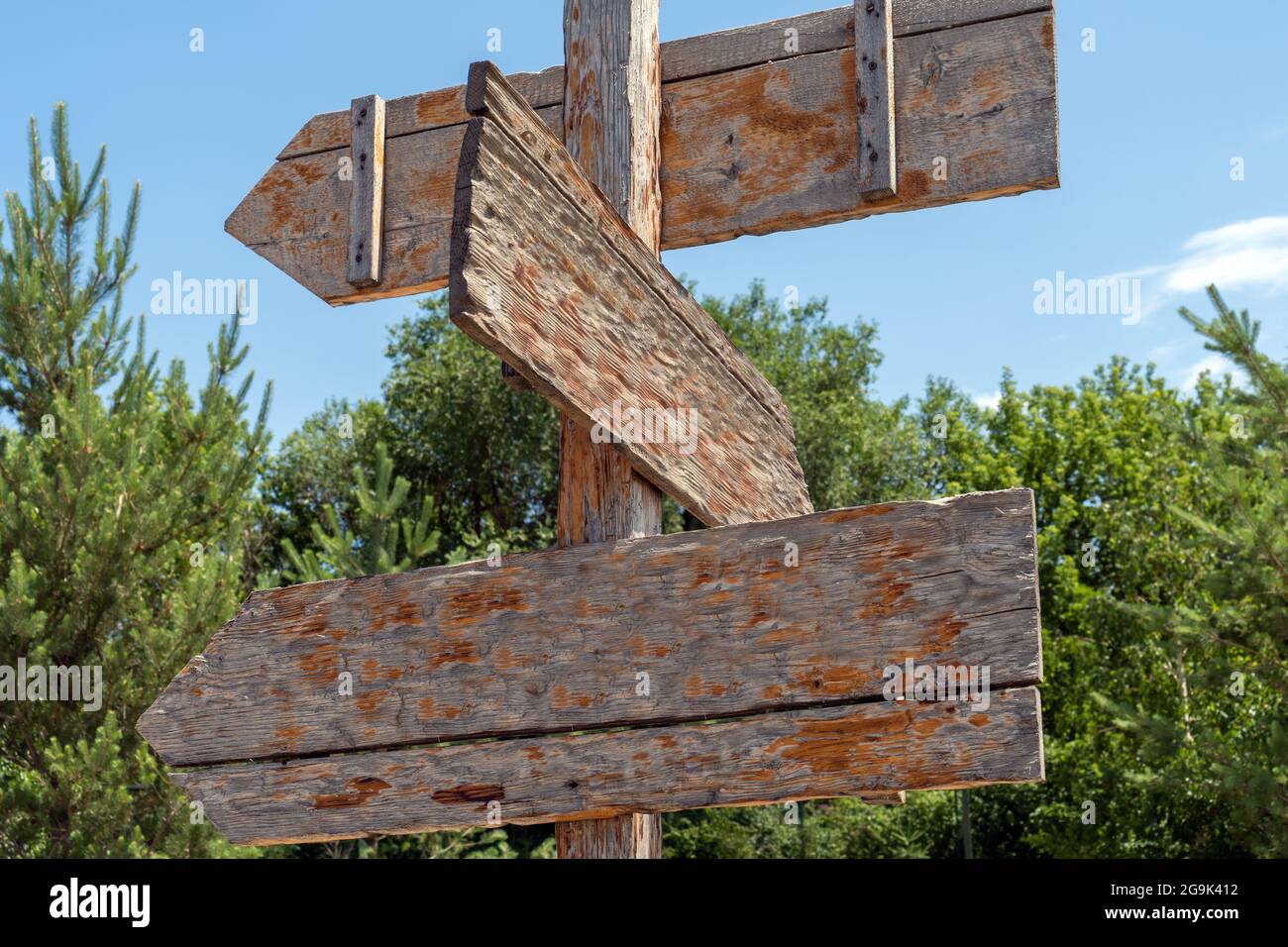 Wooden Directional Sign