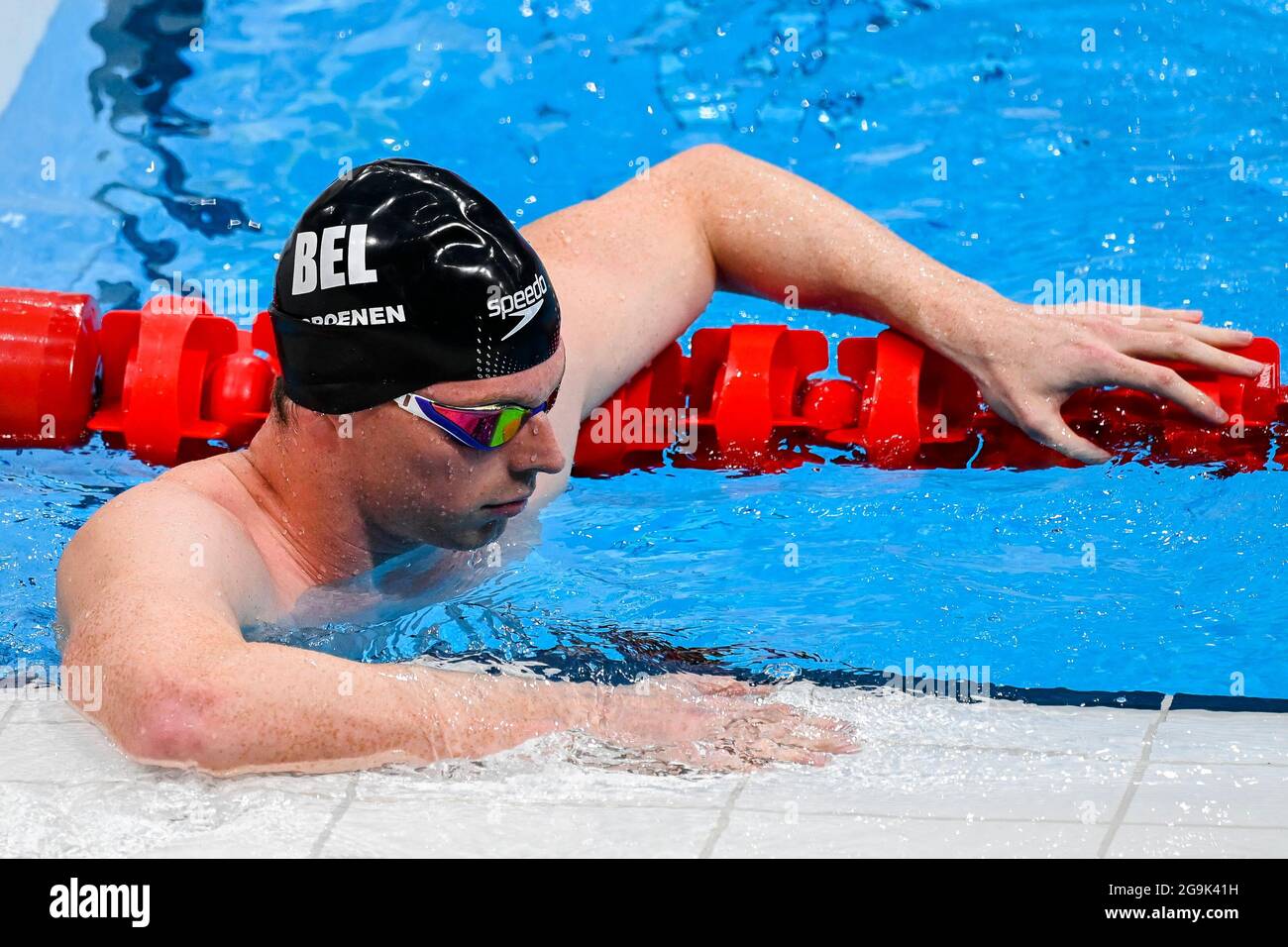 Belgian Louis Croenen looks dejected after the semi-finals of the men ...