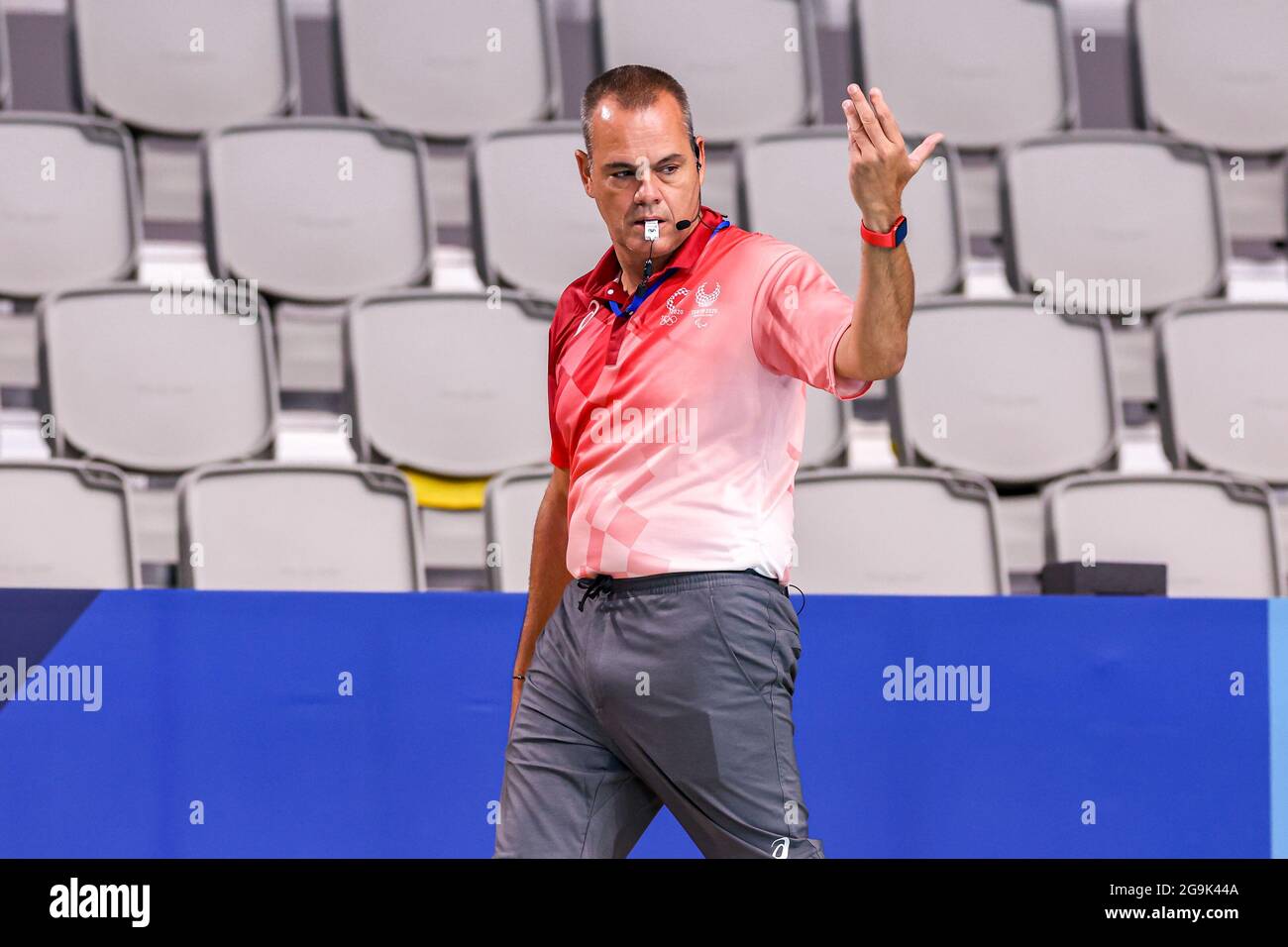 TOKYO, JAPAN - JULY 27: referee Georgios Stavridis (GRE) during the ...