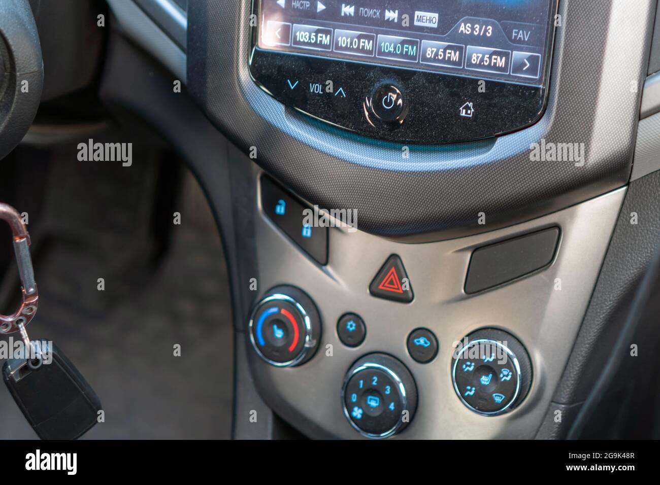Car interior with close-up Stock Photo - Alamy