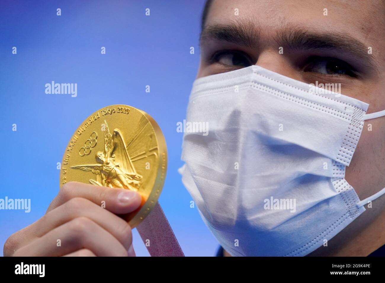 Russian Olympic Committee's Evgeny Rylov with his gold medal after ...
