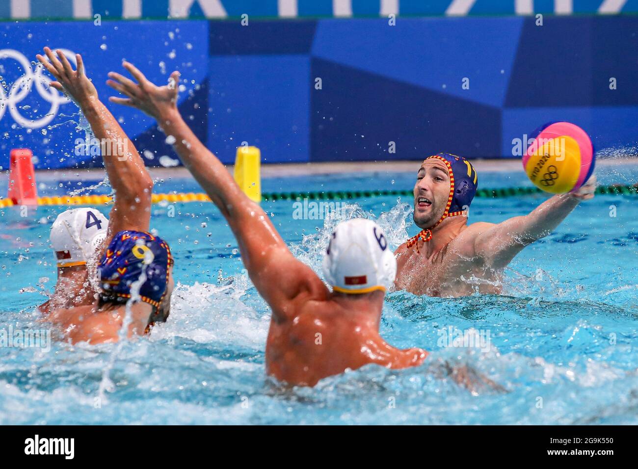 TOKYO, JAPAN - JULY 27: Marko Petkovic of Montenegro, Roger Tahull of ...