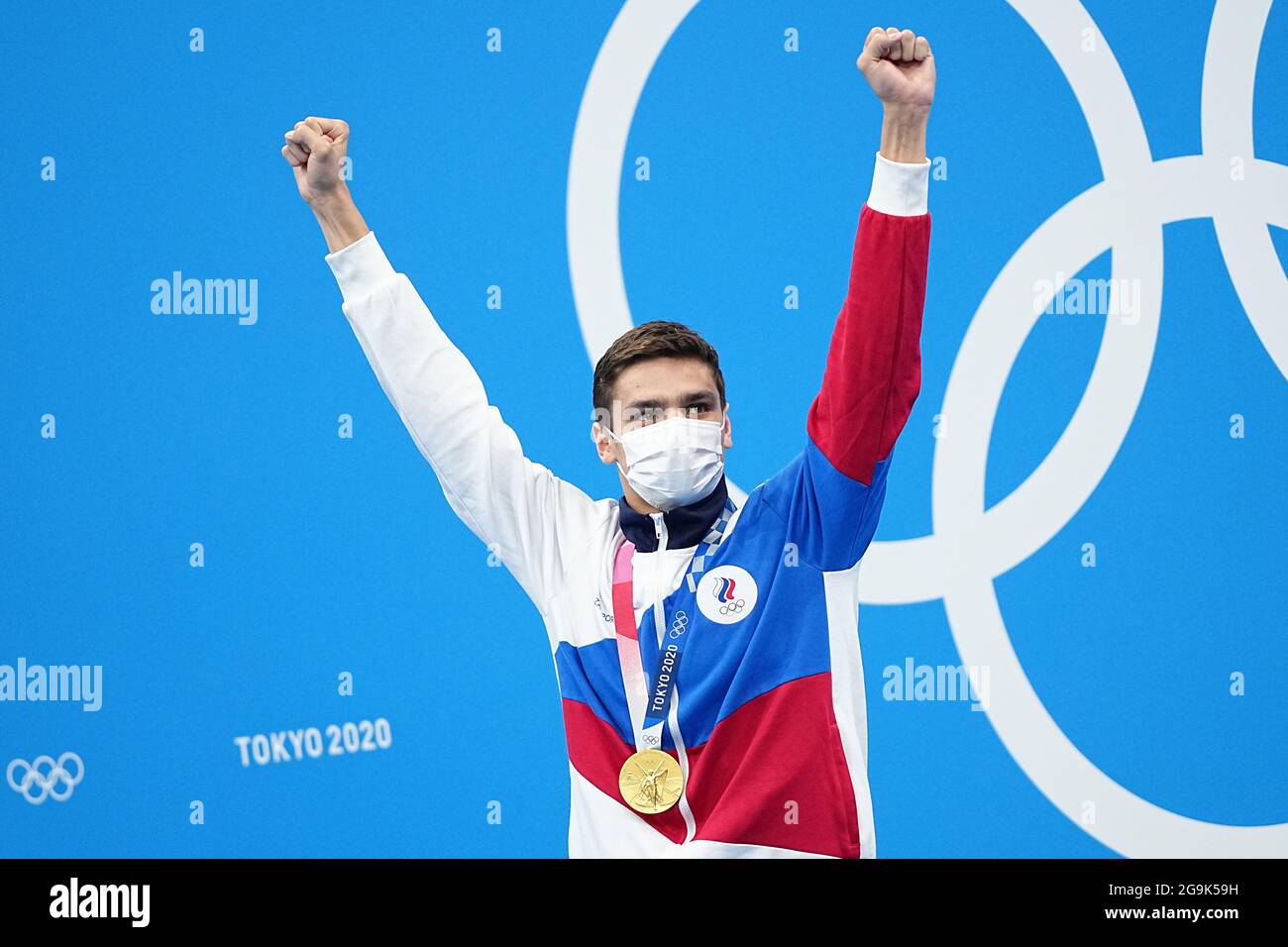 Tokio, Japan. 27th July, 2021. Swimming: Olympics, men, 100m backstroke ...
