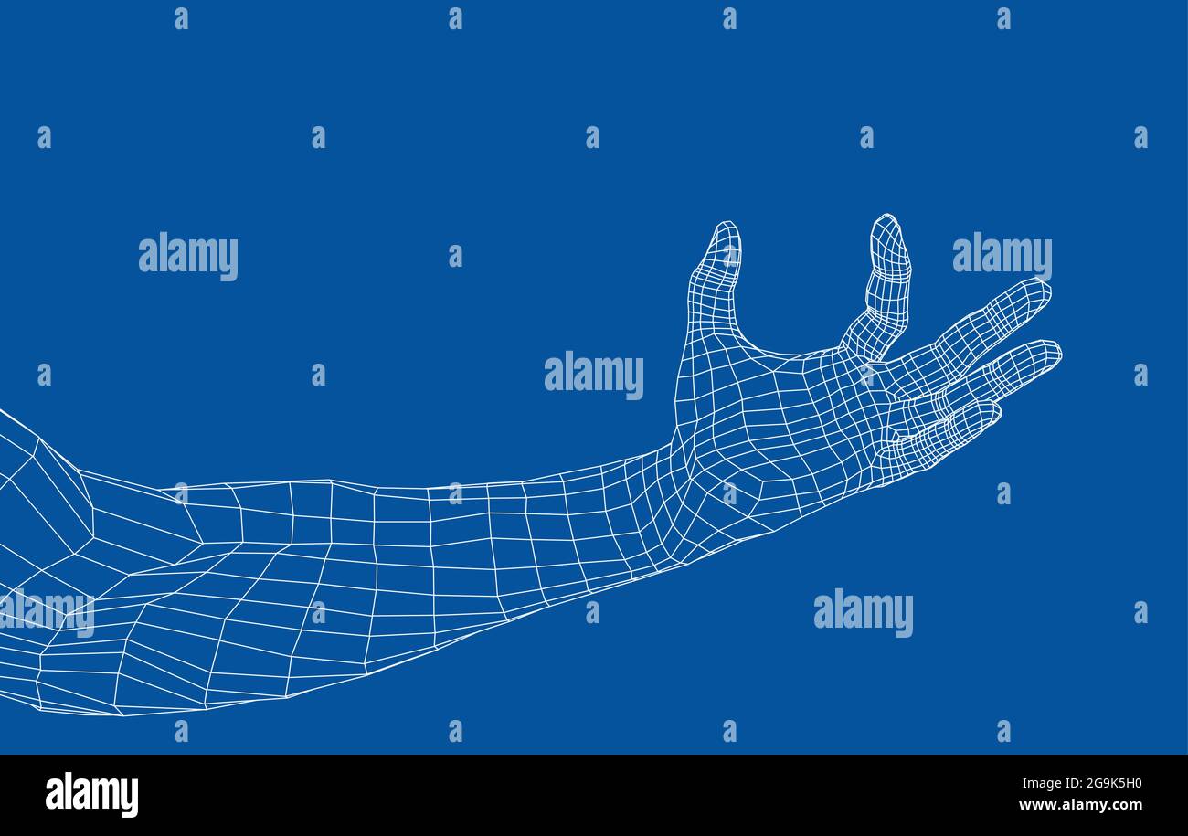 Hand hold some tiny or thin object. Vector Stock Vector Image & Art - Alamy