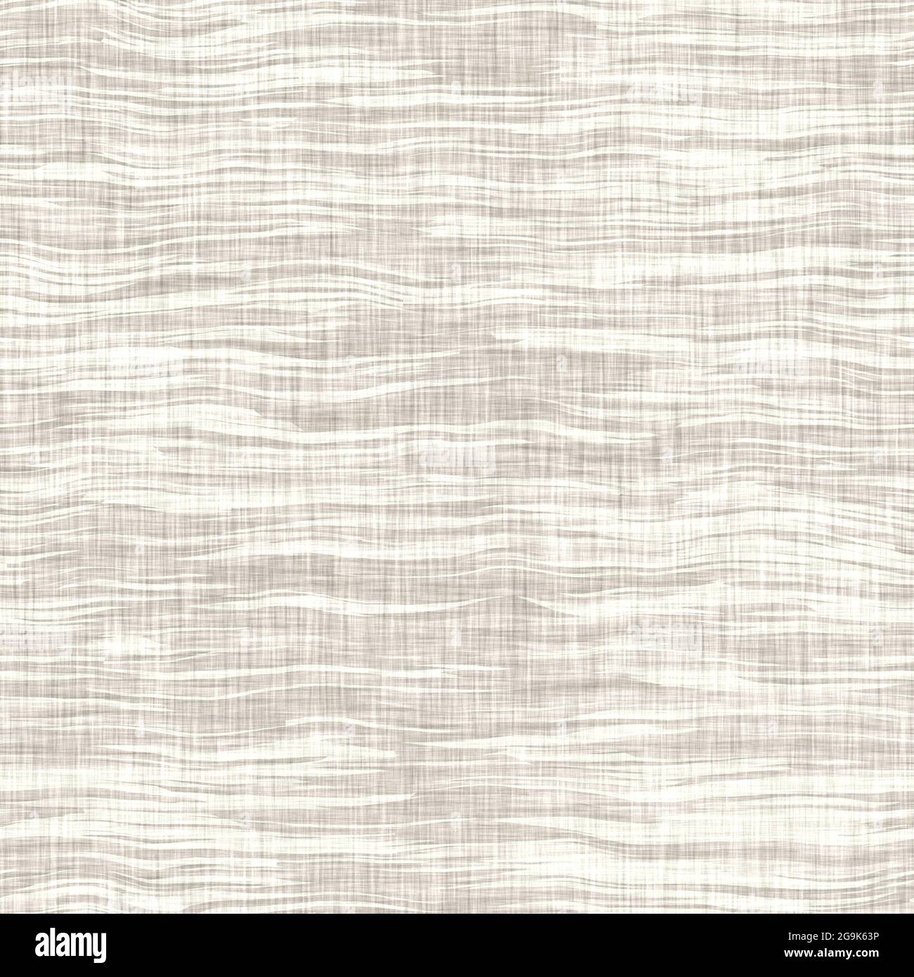Linen texture background with wavy broken stripe. Organic irregular ...