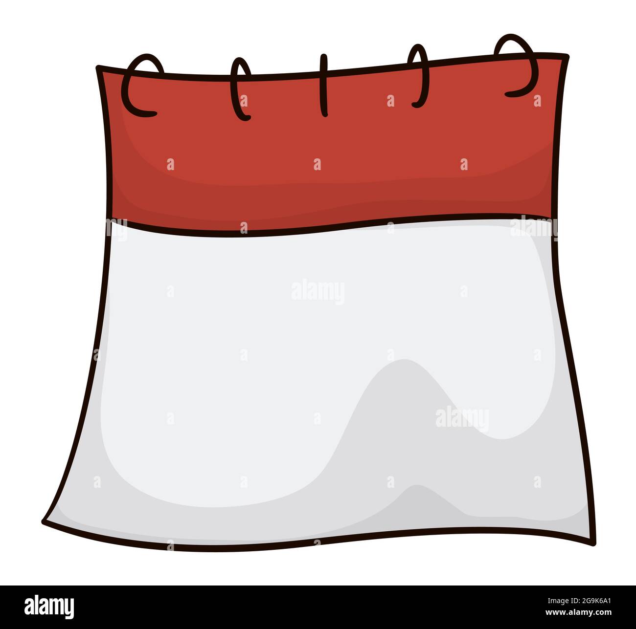 Blank Cartoon Calendar Calendar With Blank Dates Icon Image Stock