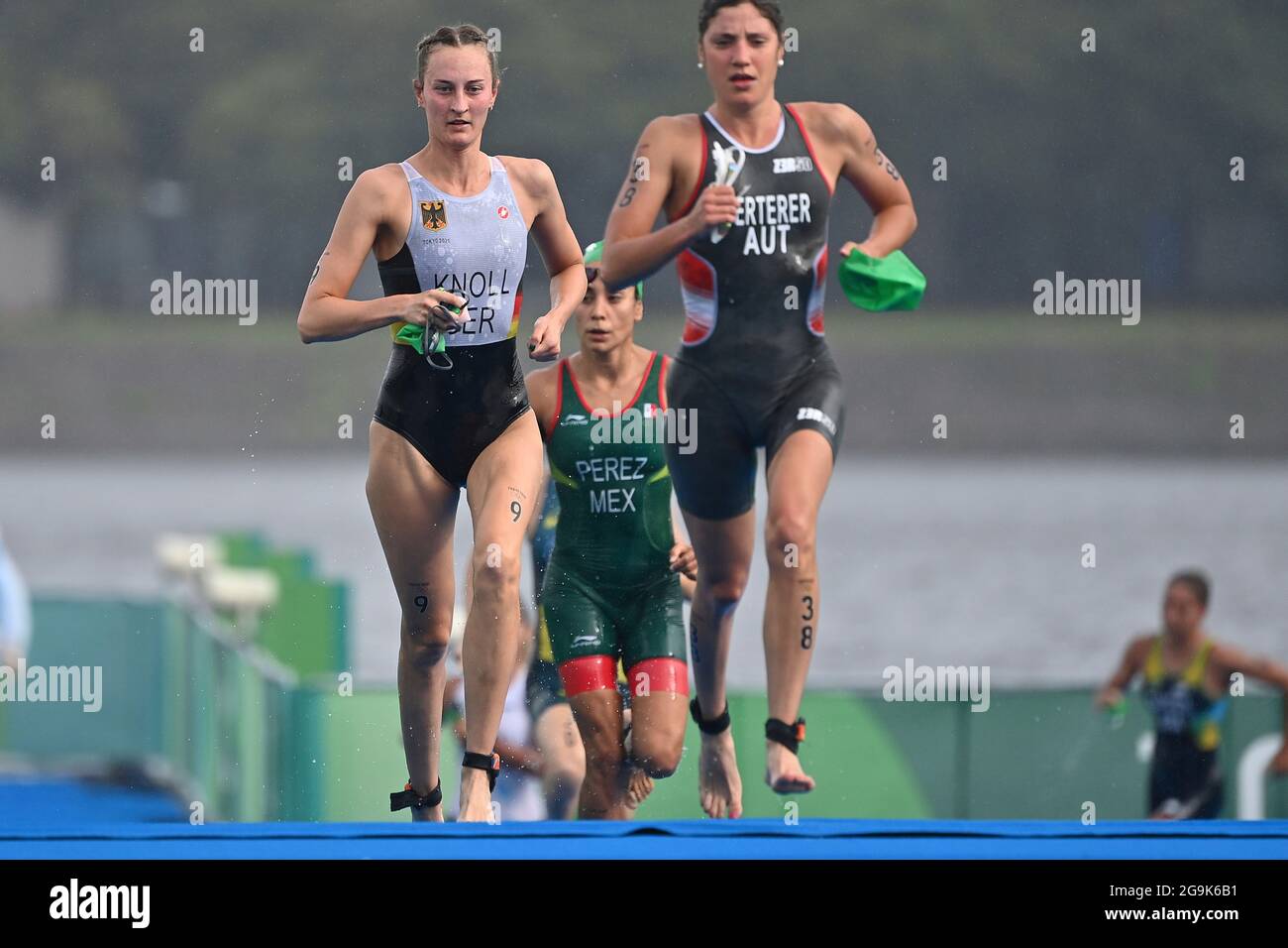 Tokyo, Japan. 27th July 2021. From left: Anabel KNOLL (GER), Lisa ...