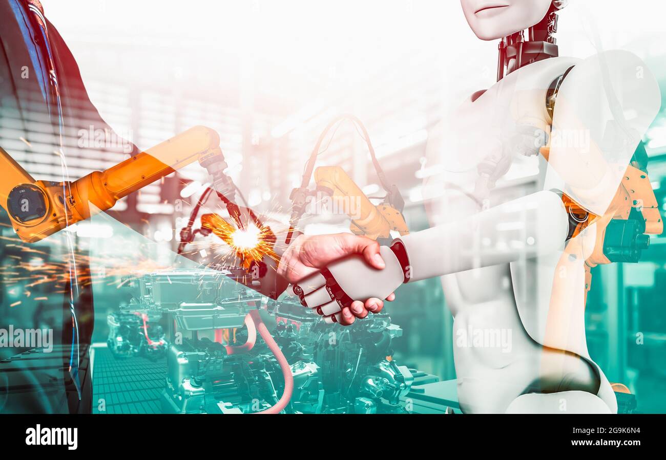 Evolution human to robot hi-res stock photography and images - Alamy