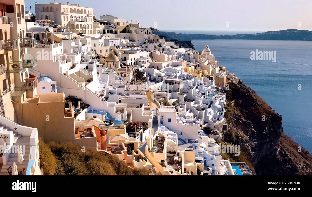 Aerial view of santorini hi-res stock photography and images - Alamy