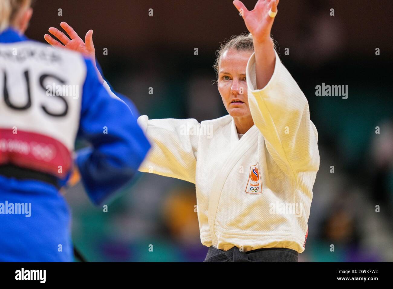 TOKYO, JAPAN - JULY 27: Juul Franssen of the Netherlands and Katharina ...